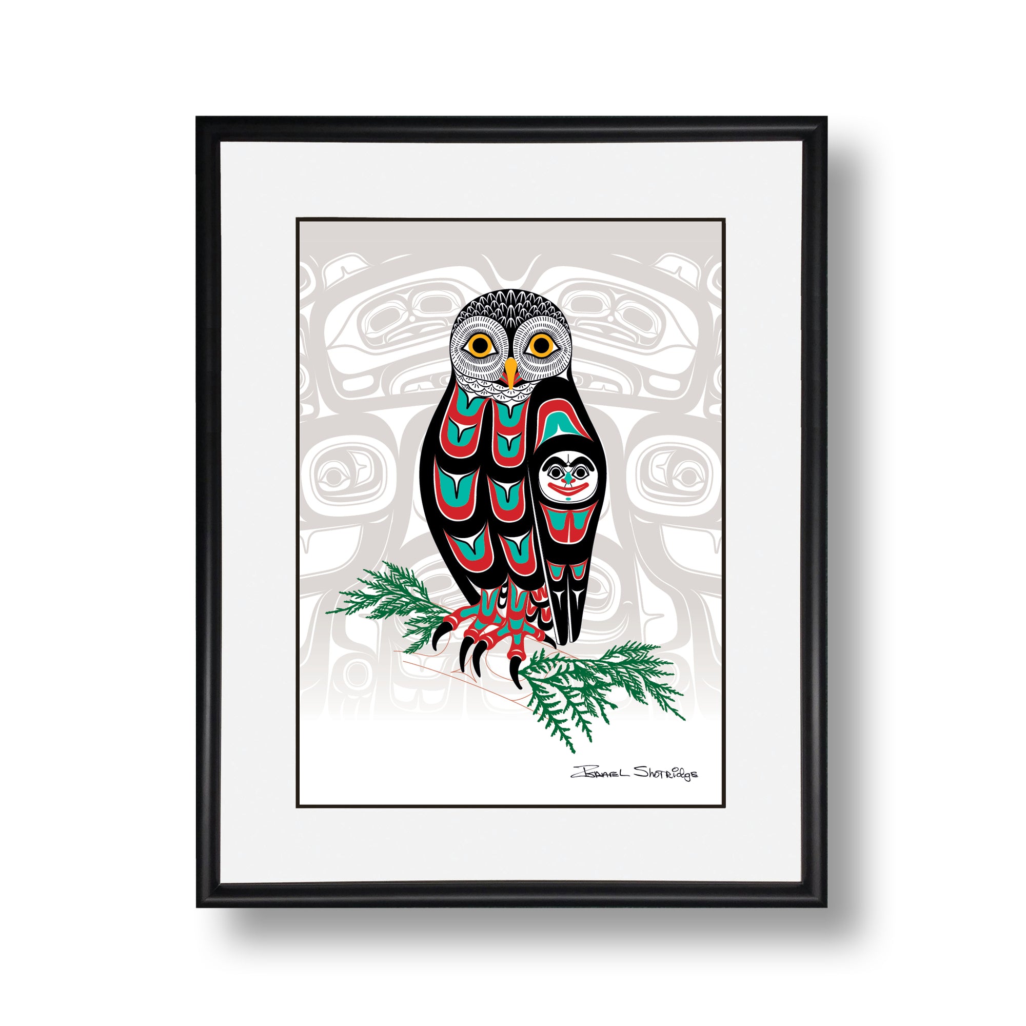 Owl & House Screen Limited Edition Art Print | Formline Owl Art Print ...