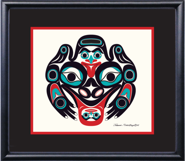 Frog Open Edition Formline Art Print | Native American Frog Art Print ...