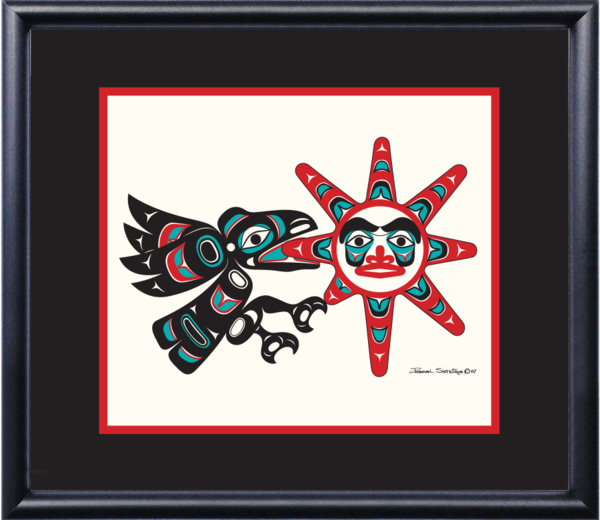 Raven Stealing The Sun Open Edition Formline Art Print | Native Raven ...