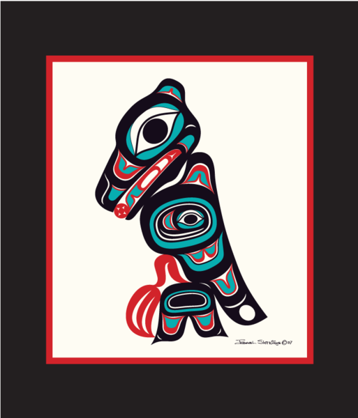 The Raven Open Edition Formline Art Print | Native Raven Art Print ...