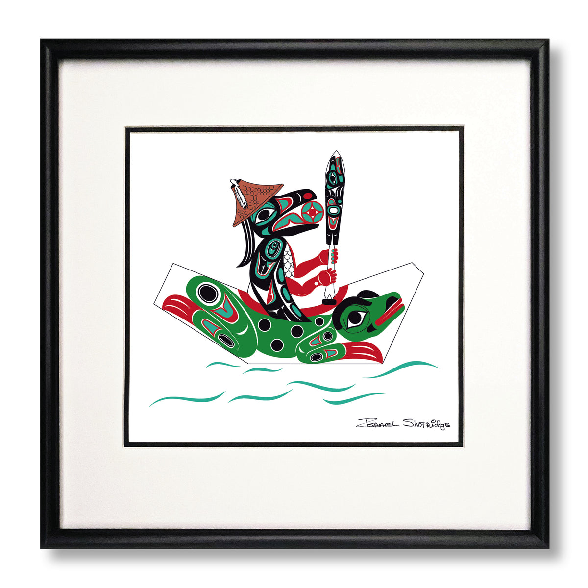 Raven & Frog Canoe Limited Edition Formline Art Print | Native Art ...