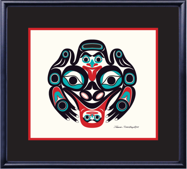 Frog Open Edition Formline Art Print | Native American Frog Art Print ...