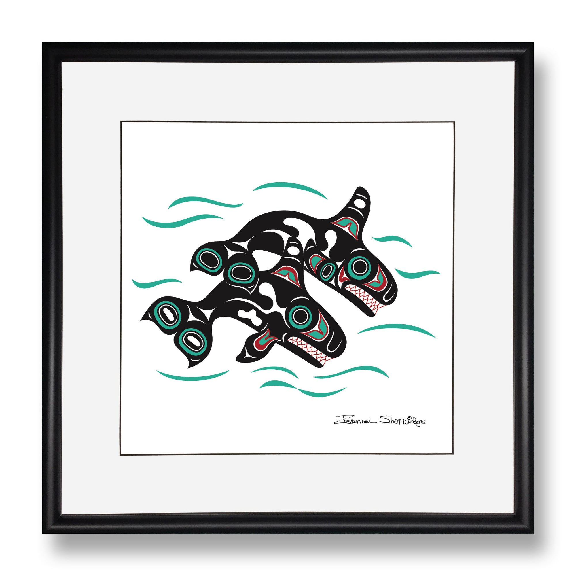 Orcas Limited Edition Formline Art Print | Native Orca Art Print – The ...