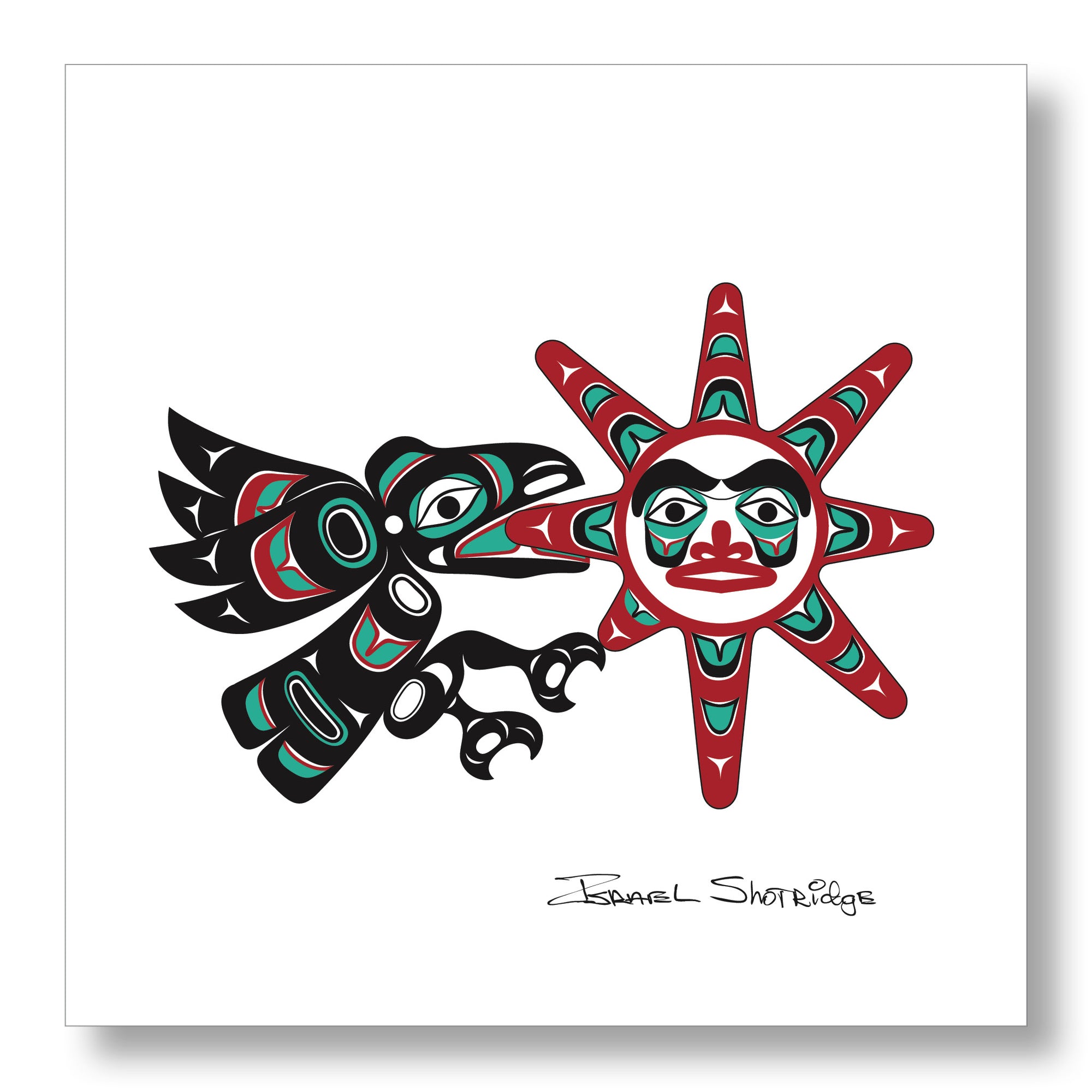 Raven Stealing The Sun Limited Edition Formline Art Print | Native Art ...