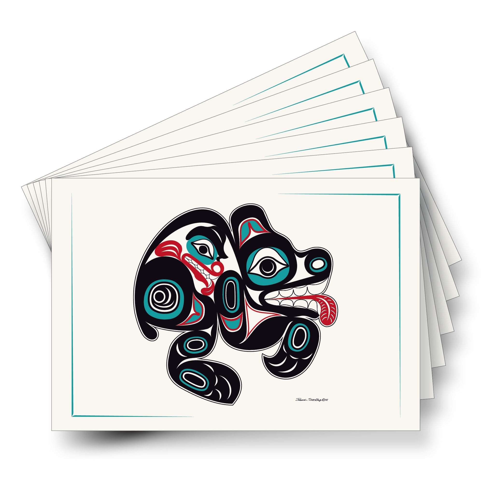 Bear Formline Art Cards | Native American Bear Greeting Cards – The ...