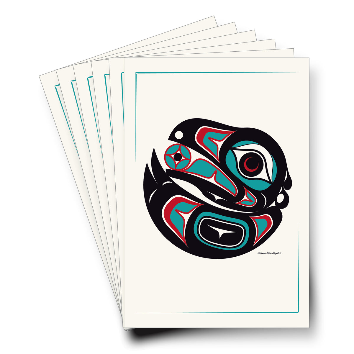 Raven 2 Formline Art Cards | Native American Raven Greeting Cards – The ...