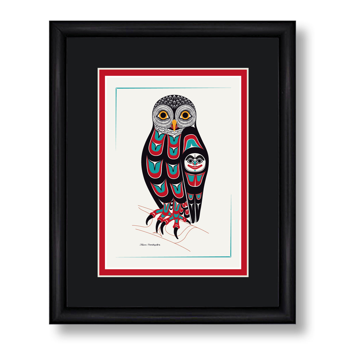Owl Formline Art Cards | Native American Owl Greeting Cards – The ...