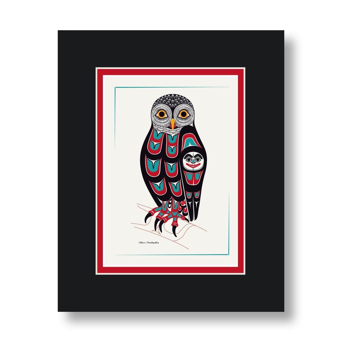 Owl Formline Art Cards | Native American Owl Greeting Cards – The ...