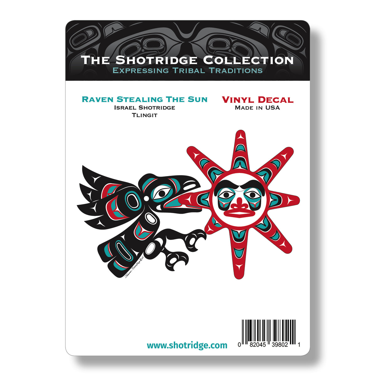 Raven Stealing The Sun Vinyl Decal | Native Stickers & Decals – The ...