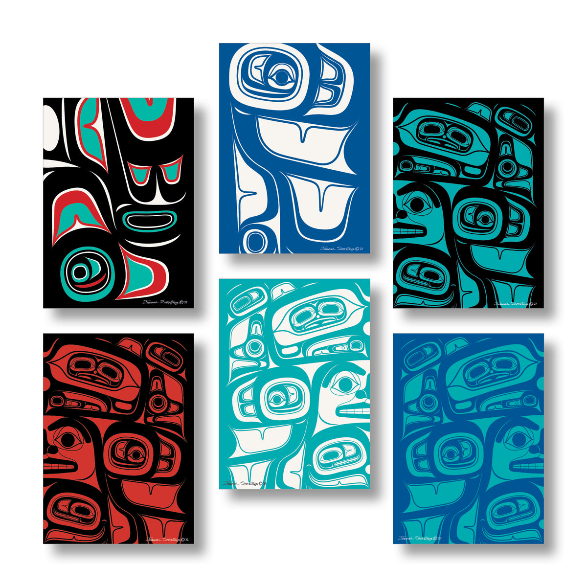 Formline Variations Art Card Set | Tlingit Native Art Card Set – The ...