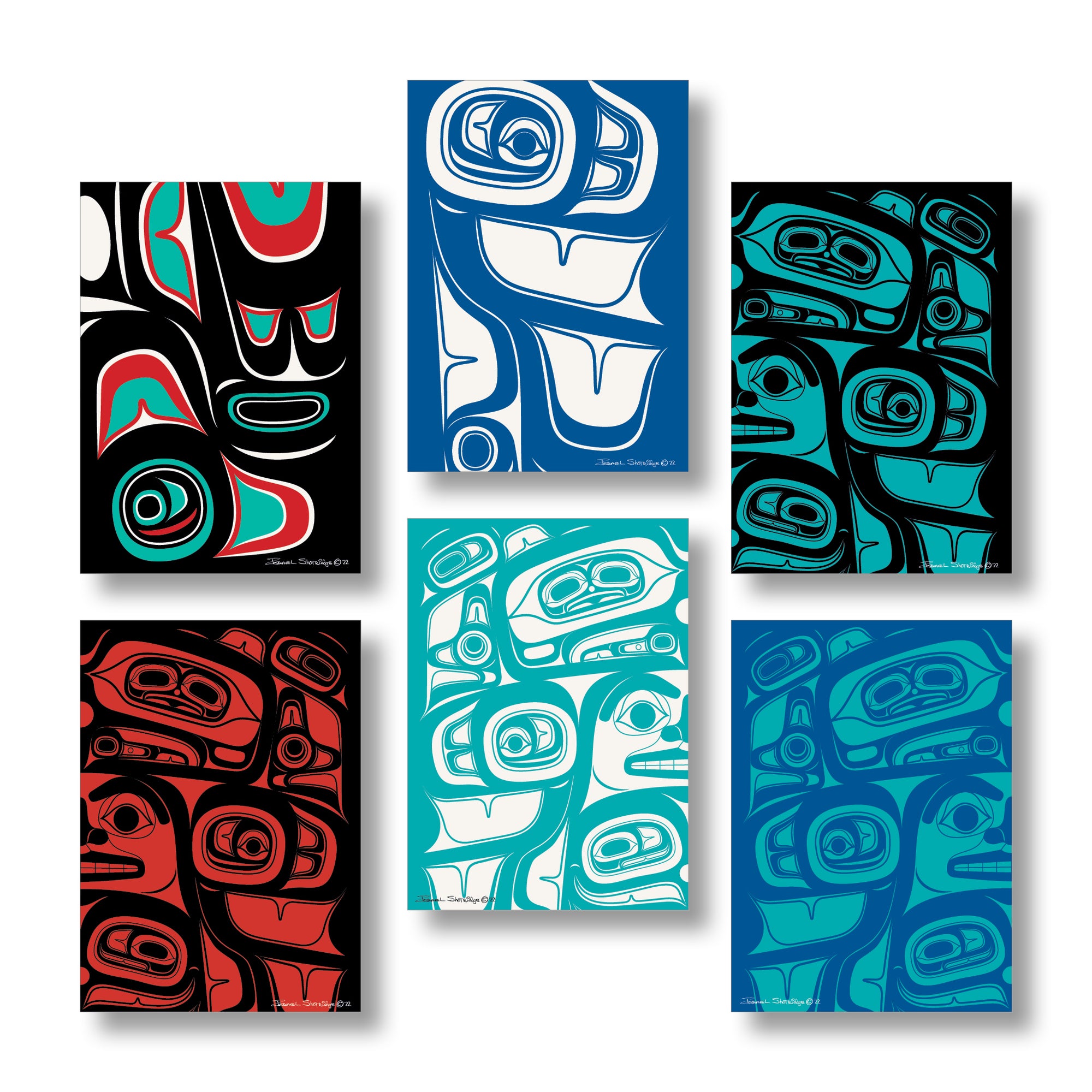 Formline Variations Art Card Set | Tlingit Native Art Card Set – The ...