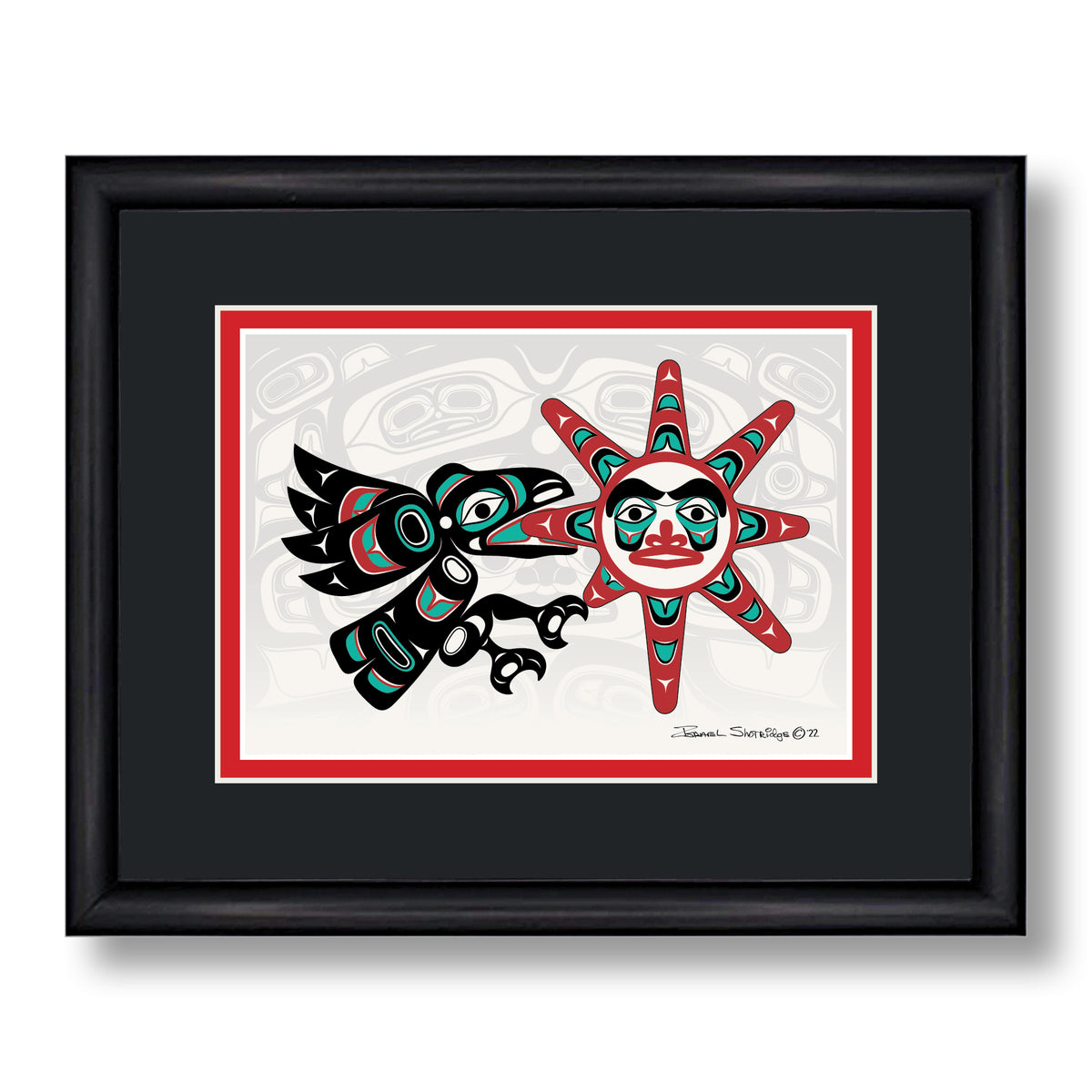 Raven Stealing the Sun & House Screen Formline Art Cards | Art Cards ...