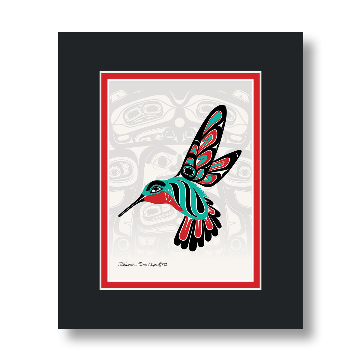 Hummingbird & House Screen Formline Art Cards | Native Greeting Cards ...