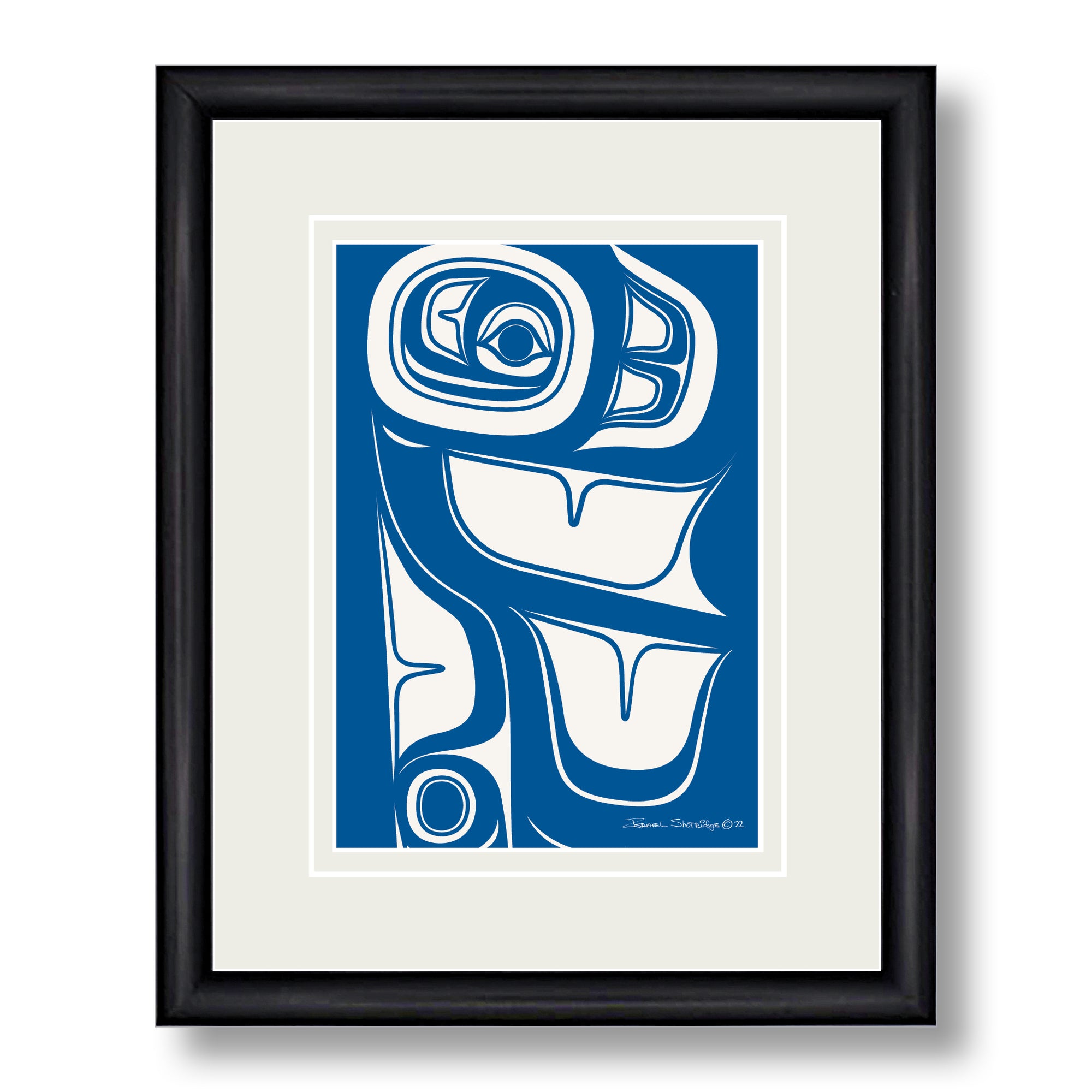Formline #2 - Blue & White Art Cards | Tlingit Native Art Card Set ...