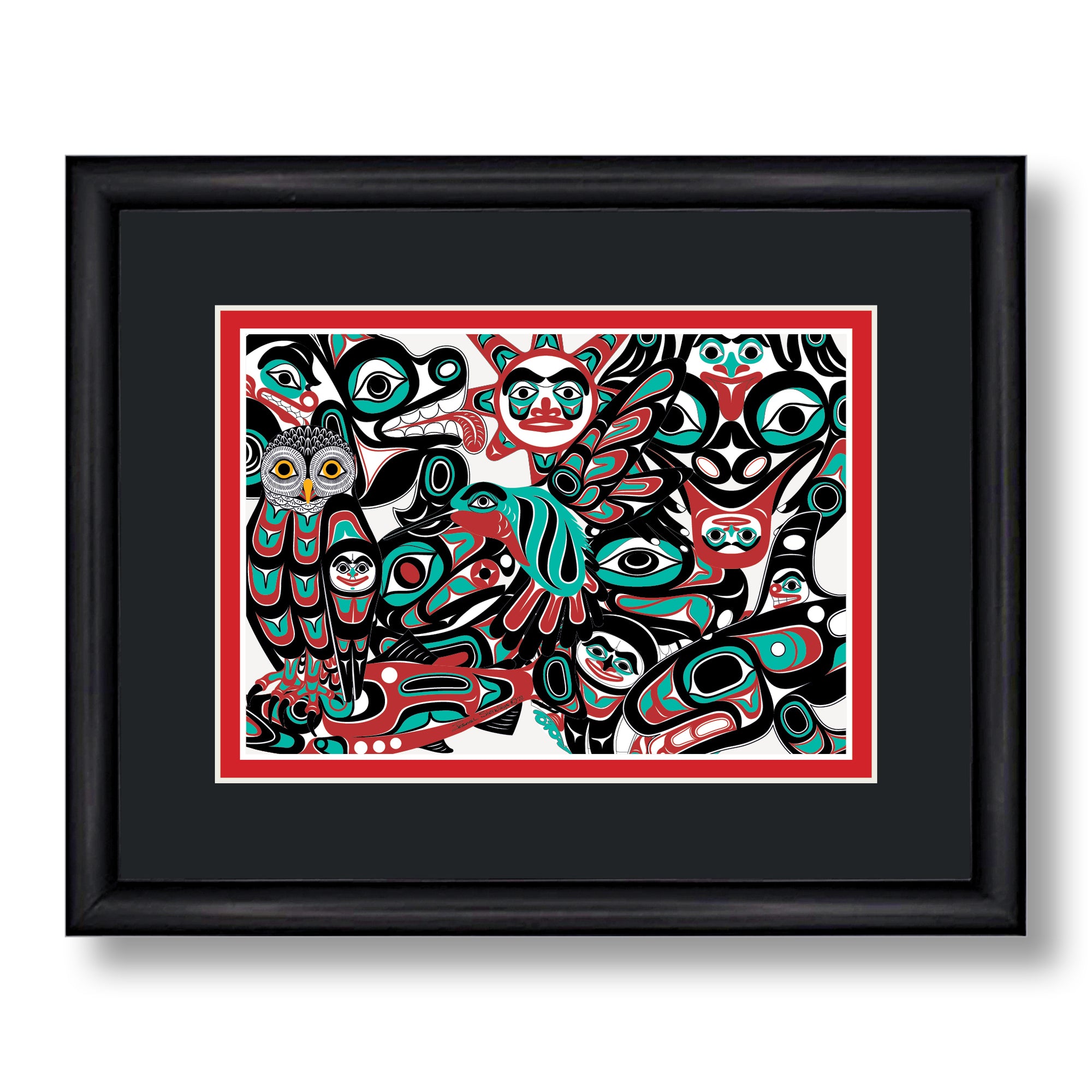 Formline Collage #1 - Formline Art Cards | Tlingit Native Art Card Set ...