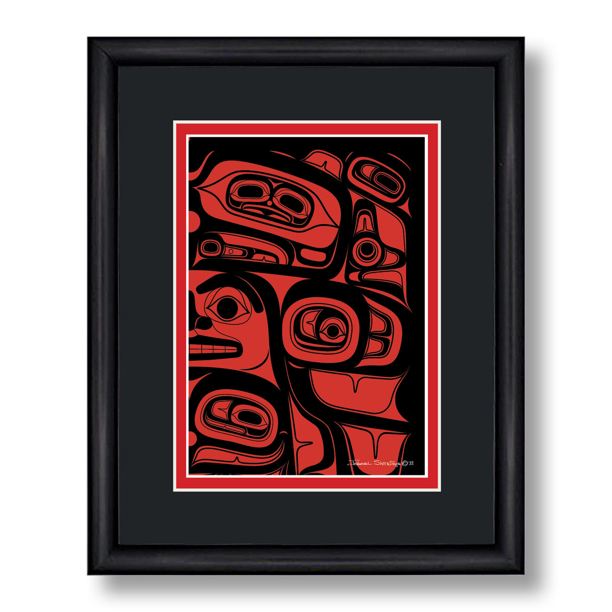 Formline #4 - Black & Red Art Cards | Tlingit Native Art Card Set – The ...