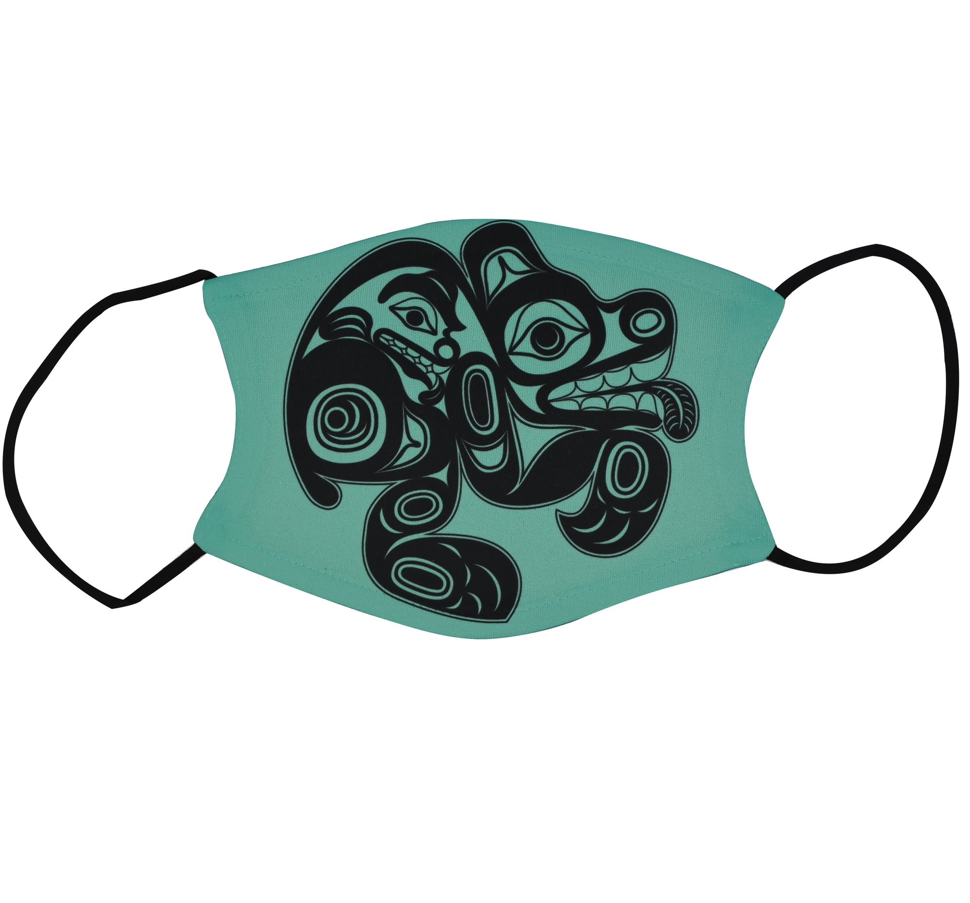 Formline Bear Face Mask | Native American Formline Face Masks – The ...